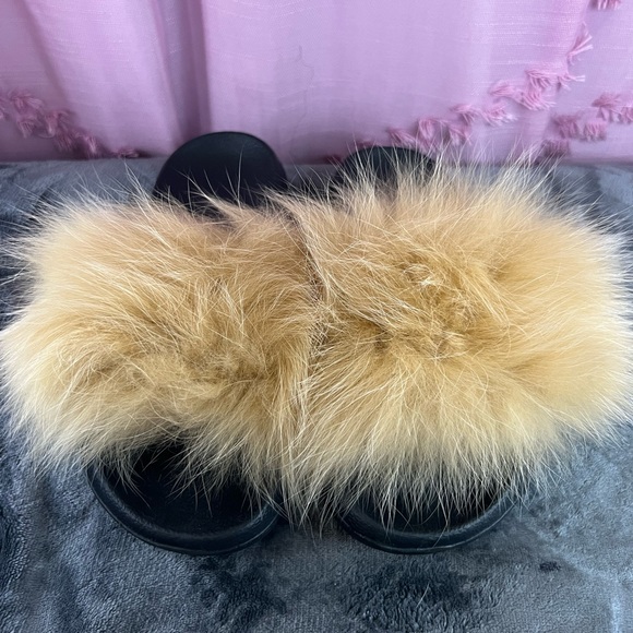 Shoes | New Tan Fuzzy Sandals | Poshmark